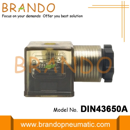 China Brown Din 43650 Forma un conector de válvula solenoide Fabricantes