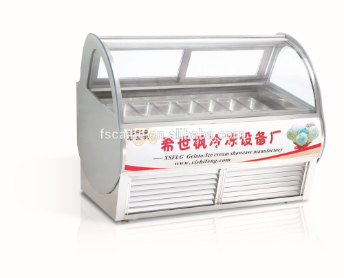 Gelato Showcase/gelato Display Freezer, High Quality Gelato Showcase ...