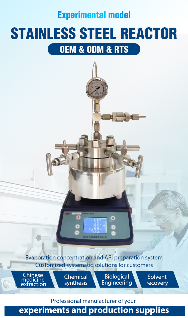 250ml Hydrogen Autoclave Mini High Pressure Vessel, High Quality 250ml ...