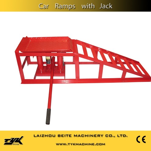 Car Ramps With Hudraulic Jack Car Repair Fix Car Lift Car Service Auto ...