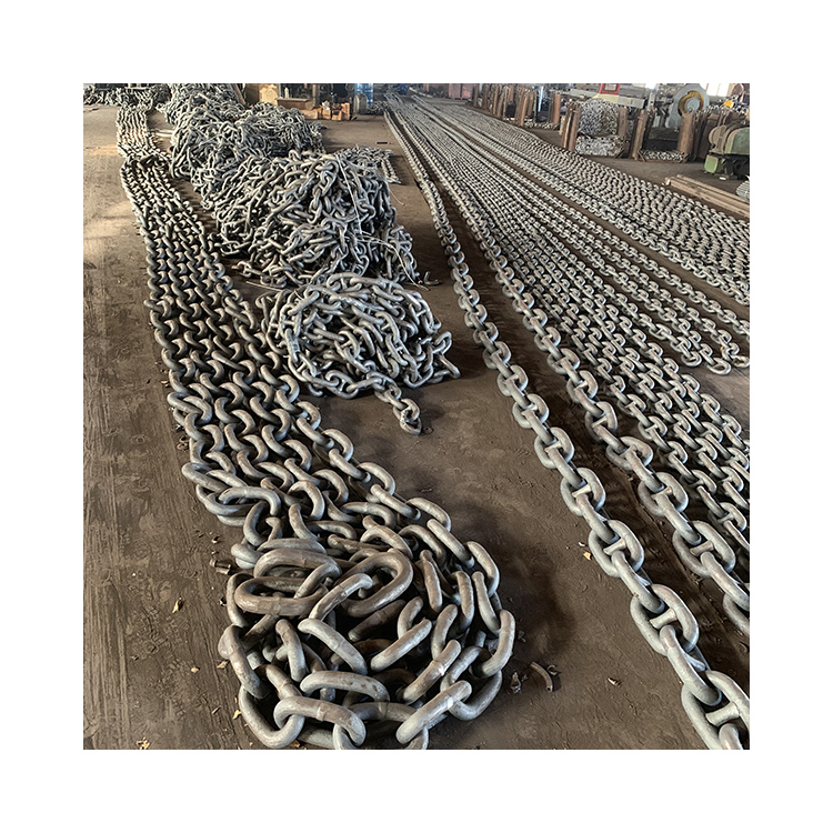 Customized Galvanized Forging Anchor Welded Chain Studless For Boat ...