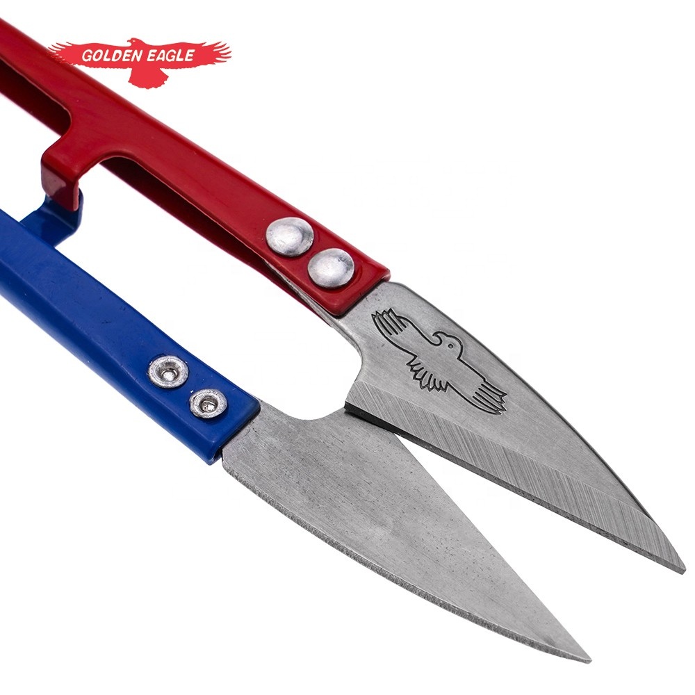 Golden Eagle U-shaped Yarn Cutting Scissors With Colorful Handles - Tc ...