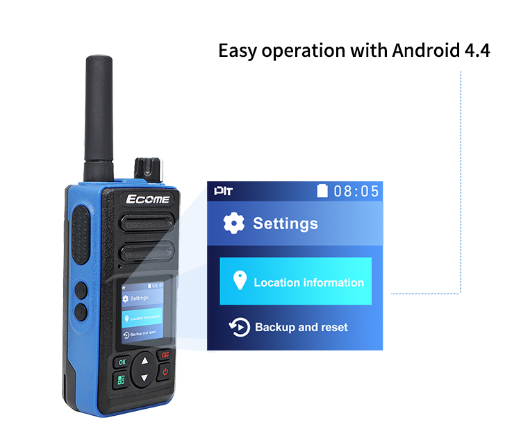 4g Lte Poc Sim Card มือถือ Ecome Et-a43 Radios Radios Halkie Walkie ...