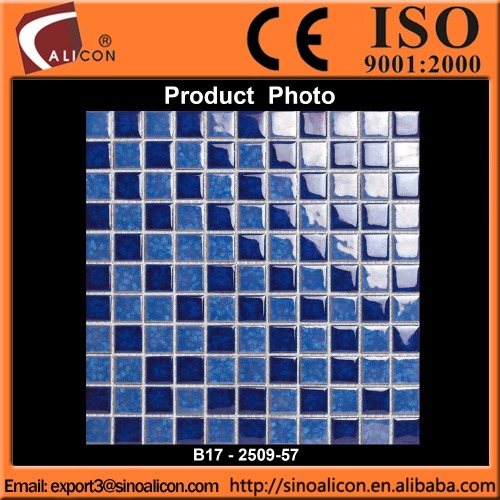 Blue Color Square Mosaic Tiles, High Quality Blue Color Square Mosaic ...