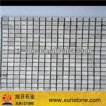 White Marble Mix Grey Marble Stone Mosaic Wall Tile, High Quality White ...
