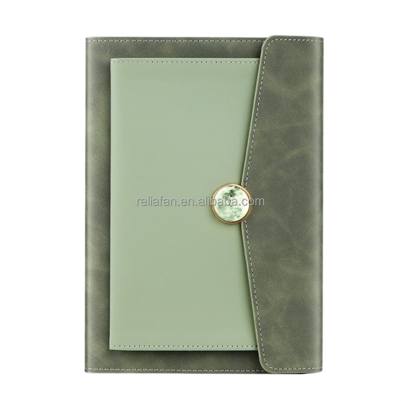 Luxury Custom A6 Notebook Padfolio With Embroidered Logo, High Quality ...