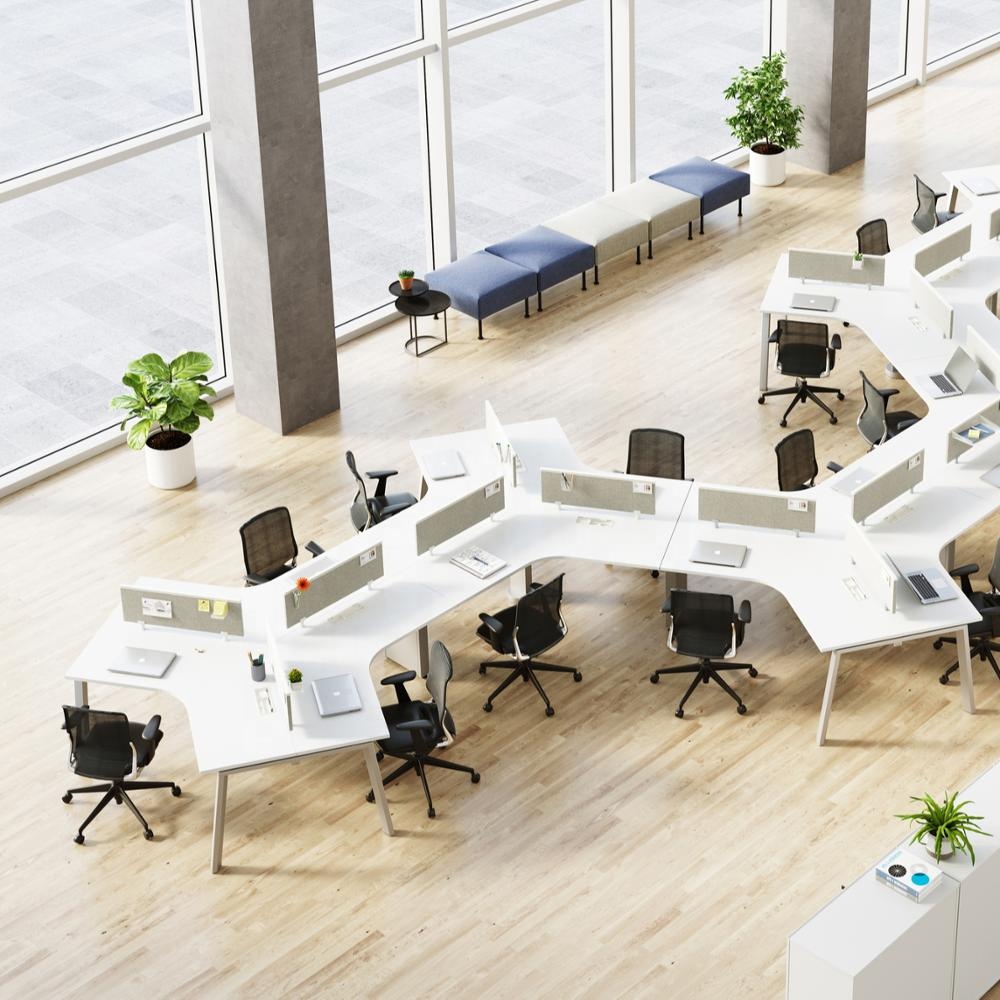 Modular Office Workstation Staff Divider Table Design, High Quality ...