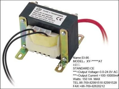 150w Power Transformer Ei86, High Quality 150w Power Transformer Ei86 ...