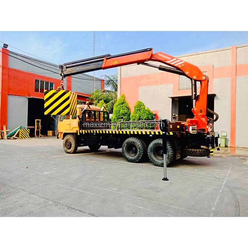 Truck Mounted Crane 21.5t Automatic Knuckle Boom Crane With Hydraulic ...