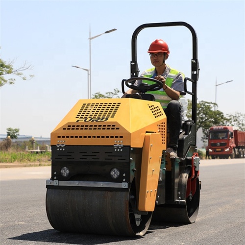 1 Ton Asphalt Vibratory Roller Compactor With Vibratory Drum, High ...