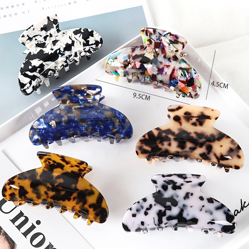 Customized Elegant Acrylic Leopard Claw Hair Clip For Women, High ...