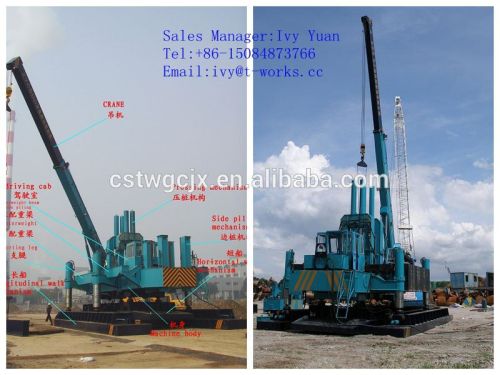 800t Hydraulic Static Pile Driver/used Crawler Piling Machine, High ...