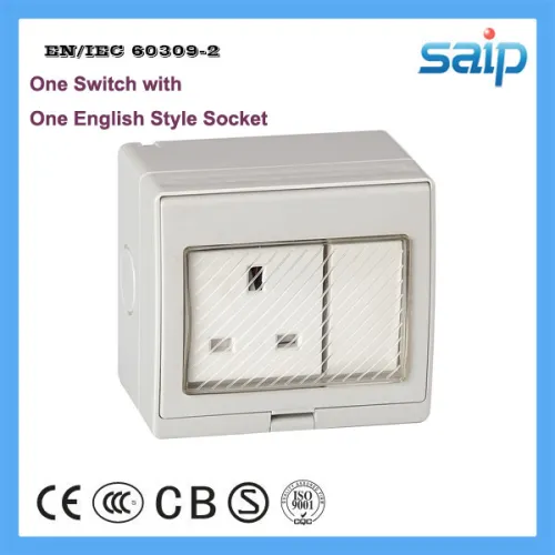 Ip55 Waterproof English Socket Switch, High Quality Ip55 Waterproof ...