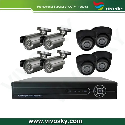 8ch H. 264 Cctv Kit Dvr Kit Camera Kit (vsdk-5108h Series), High ...