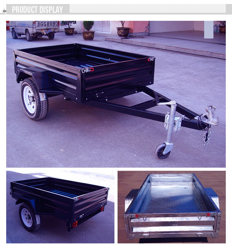 8x5 Heavy Duty Tandem Box Trailer With Cage, High Quality 8x5 Heavy ...