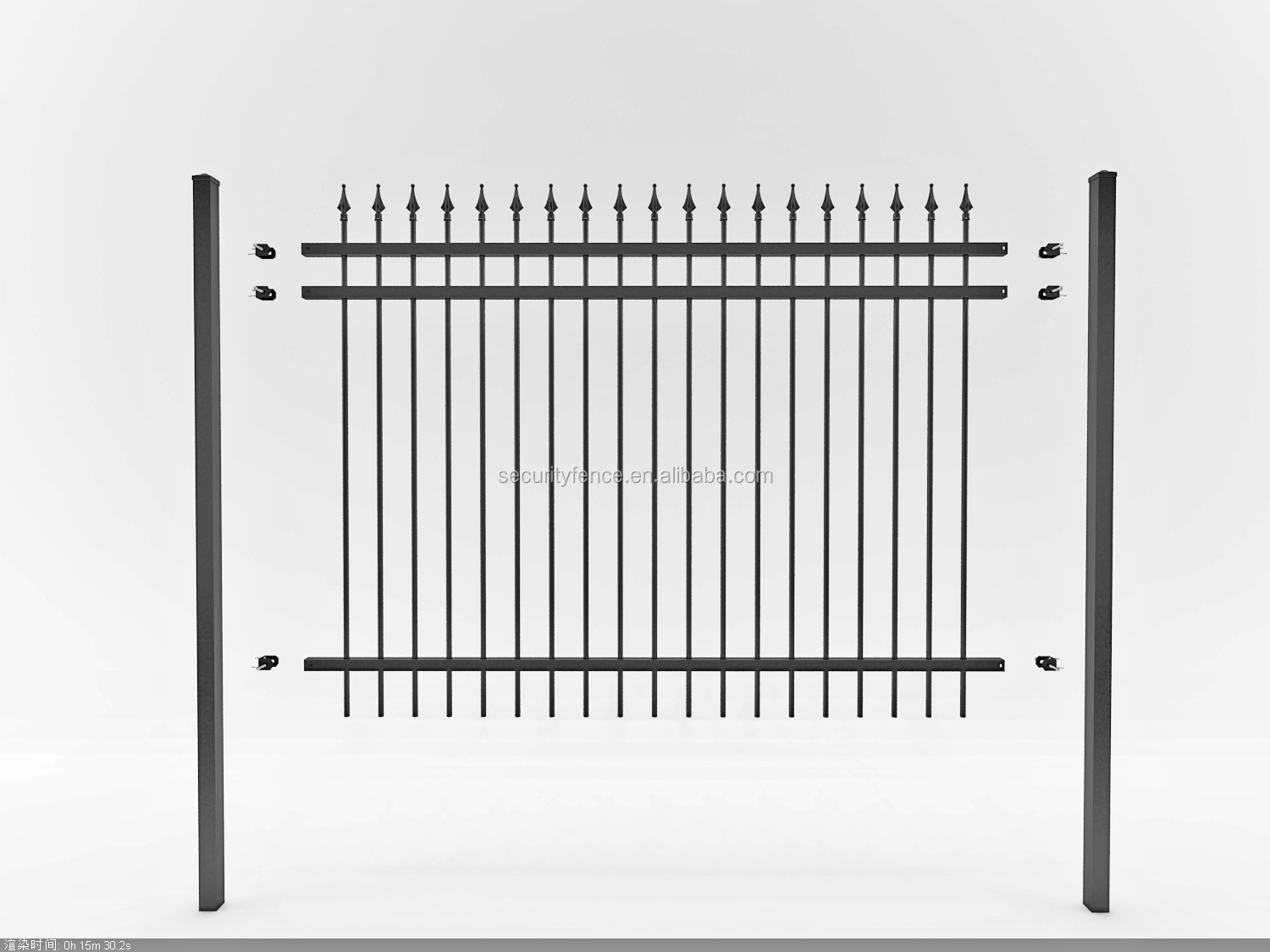 Powder Coated Steel Matting Fence Iron Fence Design, High Quality ...