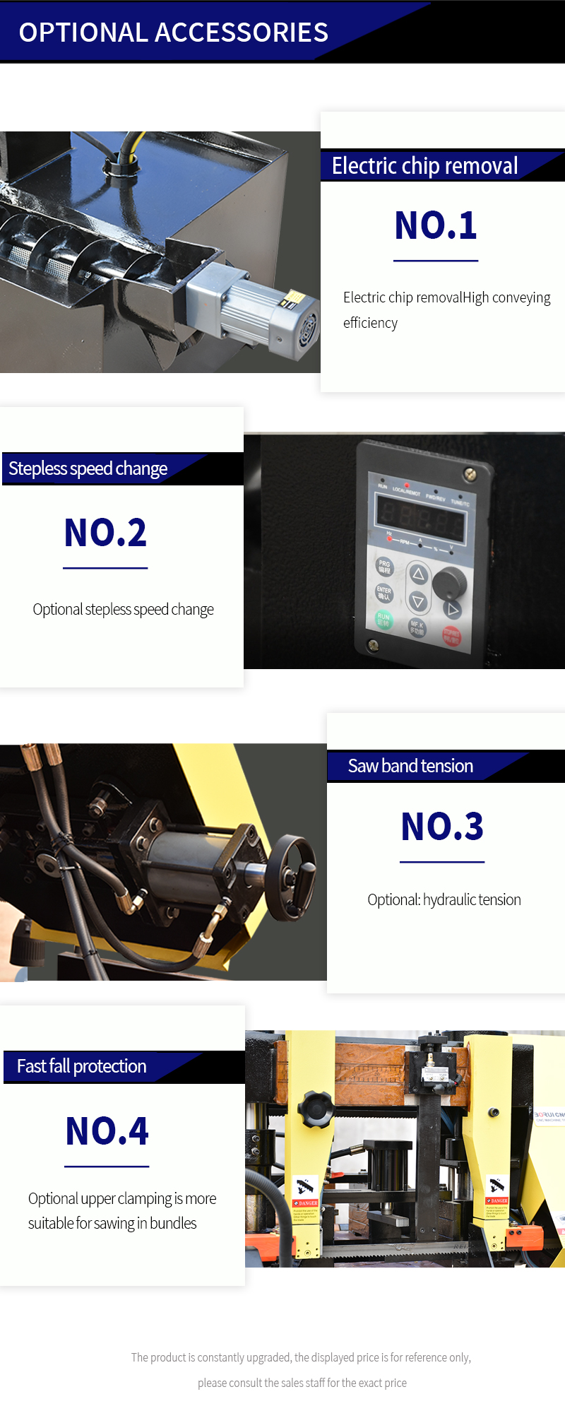 Gh4235 이중 열 수동 수평 밴드 톱 기계, Bossgoo.com의 고품질 Gh4235 이중 열 수동 수평 밴드 톱 기계