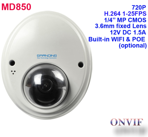 Mini Dome Ip Camera With Poe Or Wifi (md850), High Quality Mini Dome Ip ...