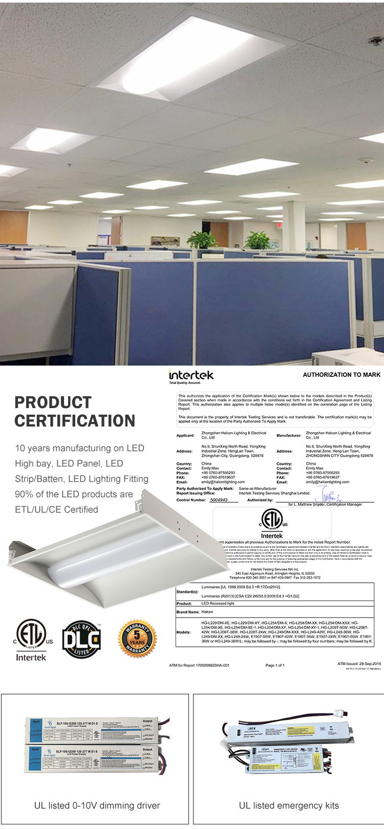 Commercial Indoor Office Lobby Recessed Led Panel Lights (24w-50w ...