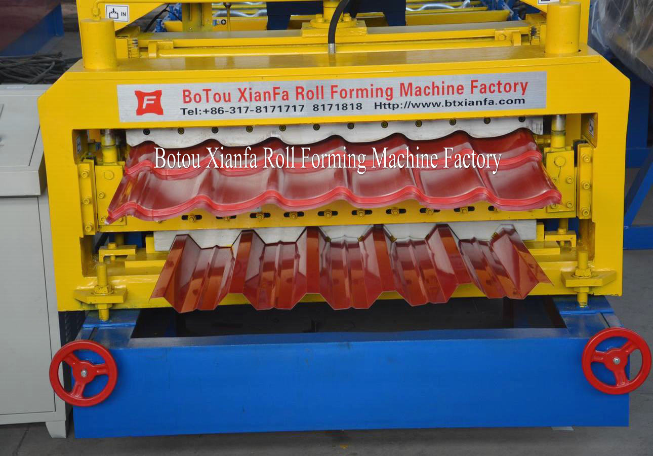 Roof Profile Double Panel Roll Forming Machine, High Quality Roof ...