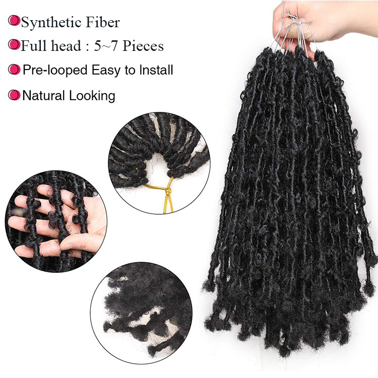 Butterfly Locs Crochet Hair Pre Looped Butterfly Faux Locs Braiding ...