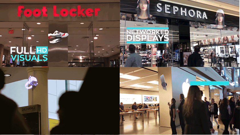 Tampilan Led Iklan Holografik 3d Dalam Ruangan, kualitas tinggi ...