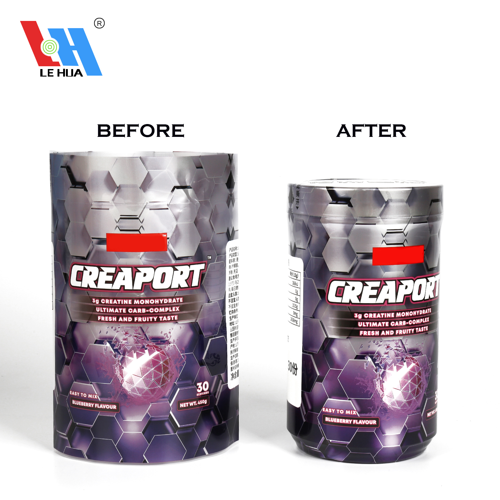 Custom shrink Labels for Protein powder water bottle Manufacturers and ...