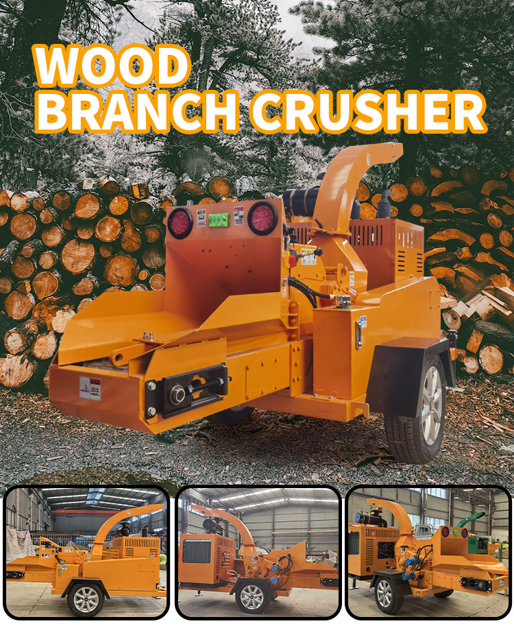 Large Mobile Wood Chipper Mulch Machine For Sale, High Quality Large ...