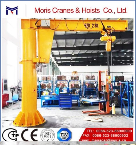 Fixed Post Jib Crane With 270 Degree, High Quality Fixed Post Jib Crane ...