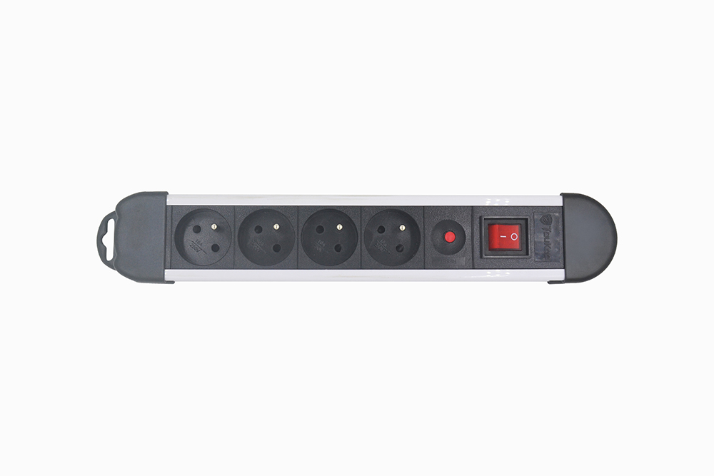 French 4 Outlet Power Strip Circuit Breaker, High Quality French 4 ...