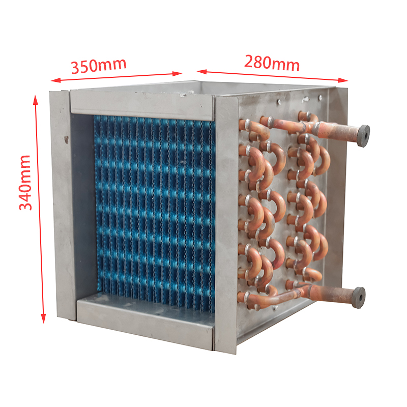 Copper Tube Aluminum Fin Condenser Evaporator For Combustion Tower ...
