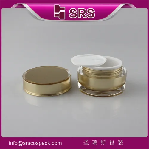 Srs Luxury Acrylic Sample Jar , Cosmetic Plastic Jar , Acrylic Round ...