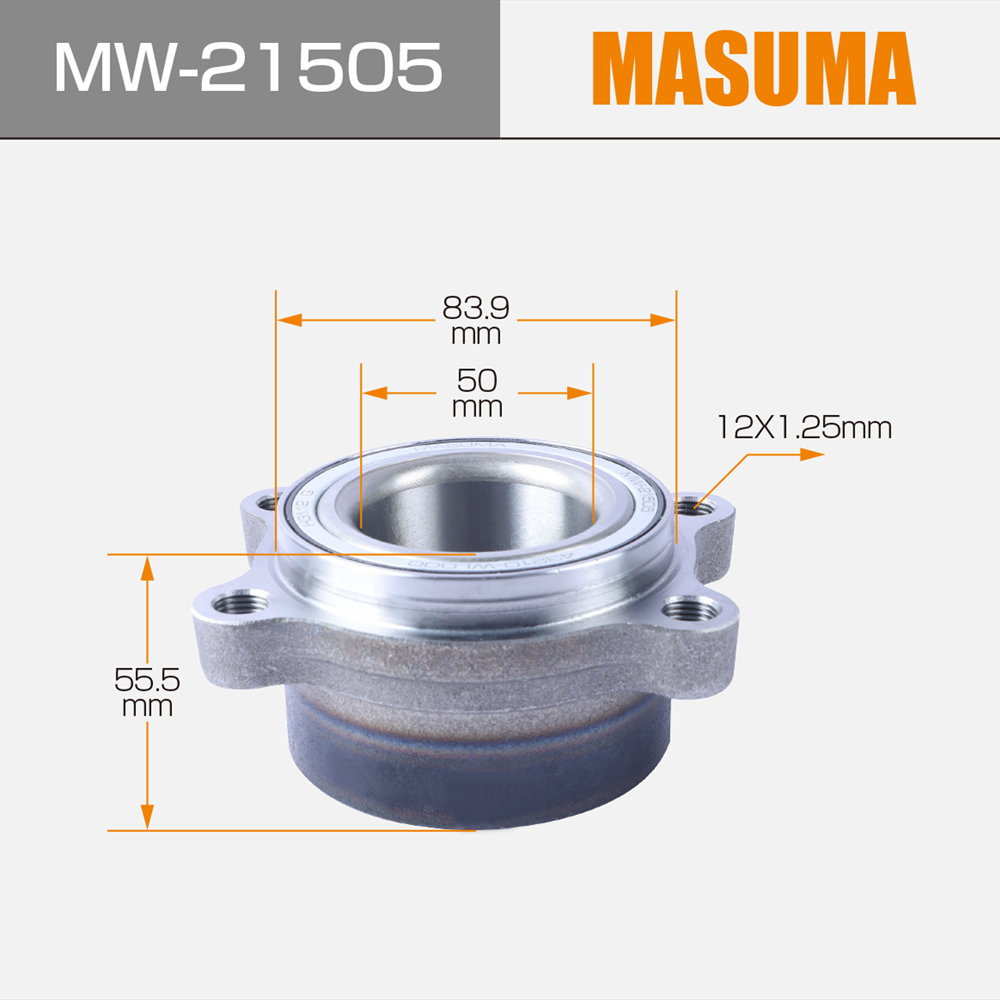 Mws-21505 Masuma Autoround Wheel 허브 베어링 402021lb0b Nissan Patrol/titan ...