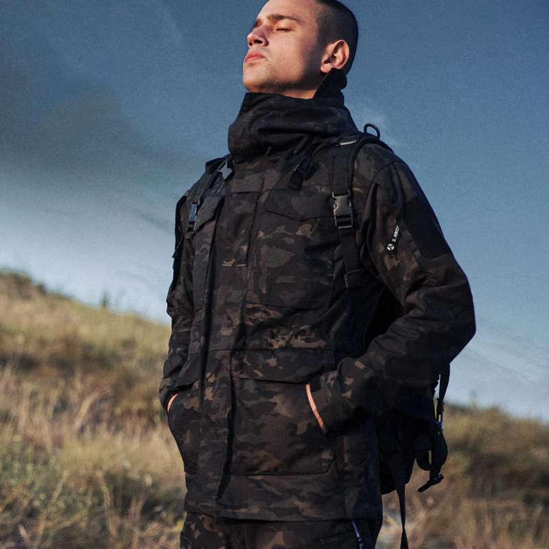 M65 Windbreaker: Men's Mid-length Waterproof Outdoor Assault Jacket ...