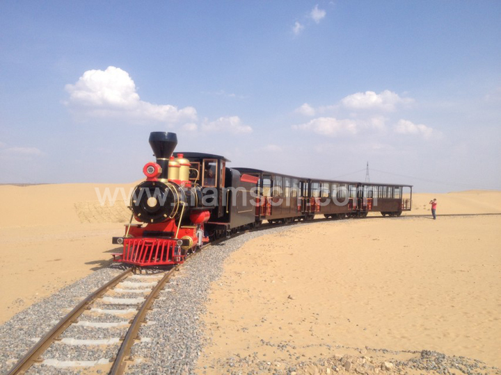 the sightseeing train in desert