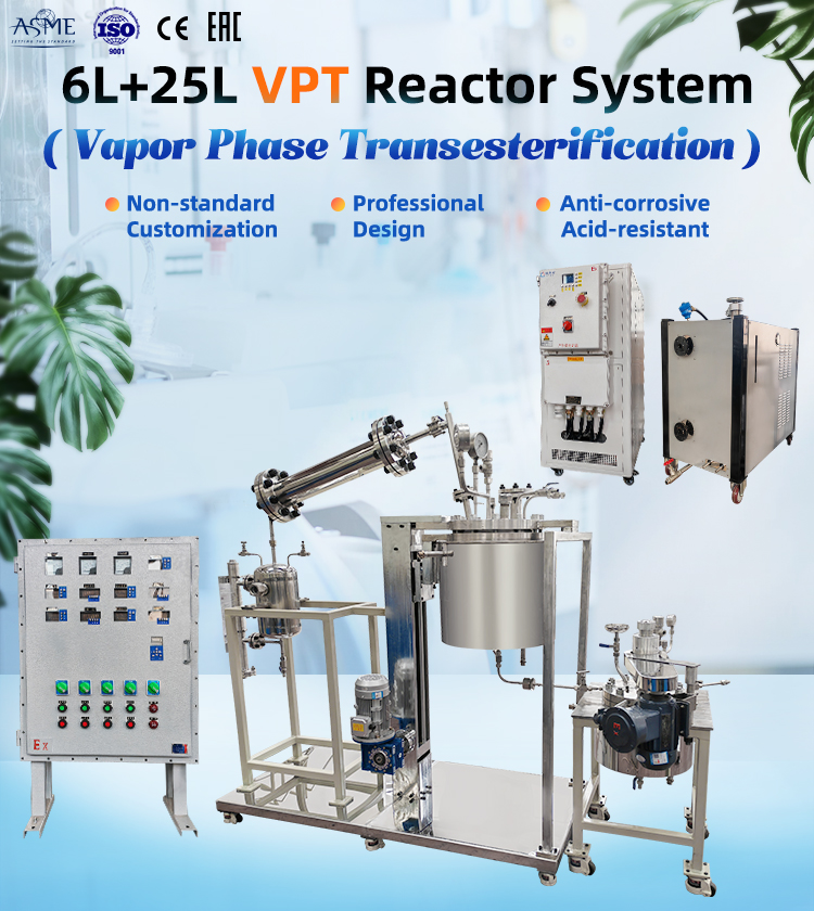 Stainless Steel Vapor Phase Reactor For Transesterification - 5l To 25l ...