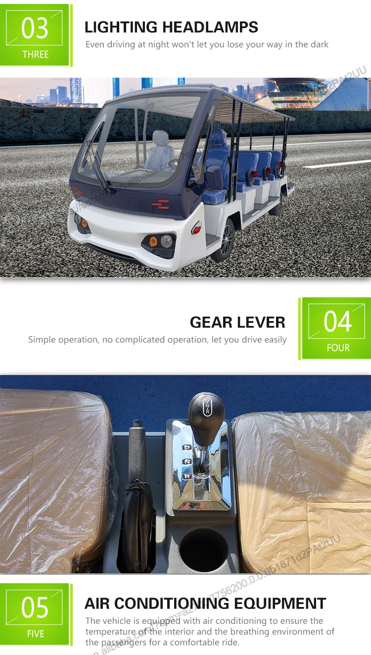 Electric Sightseeing Tour Shuttle Bus, High Quality Electric ...