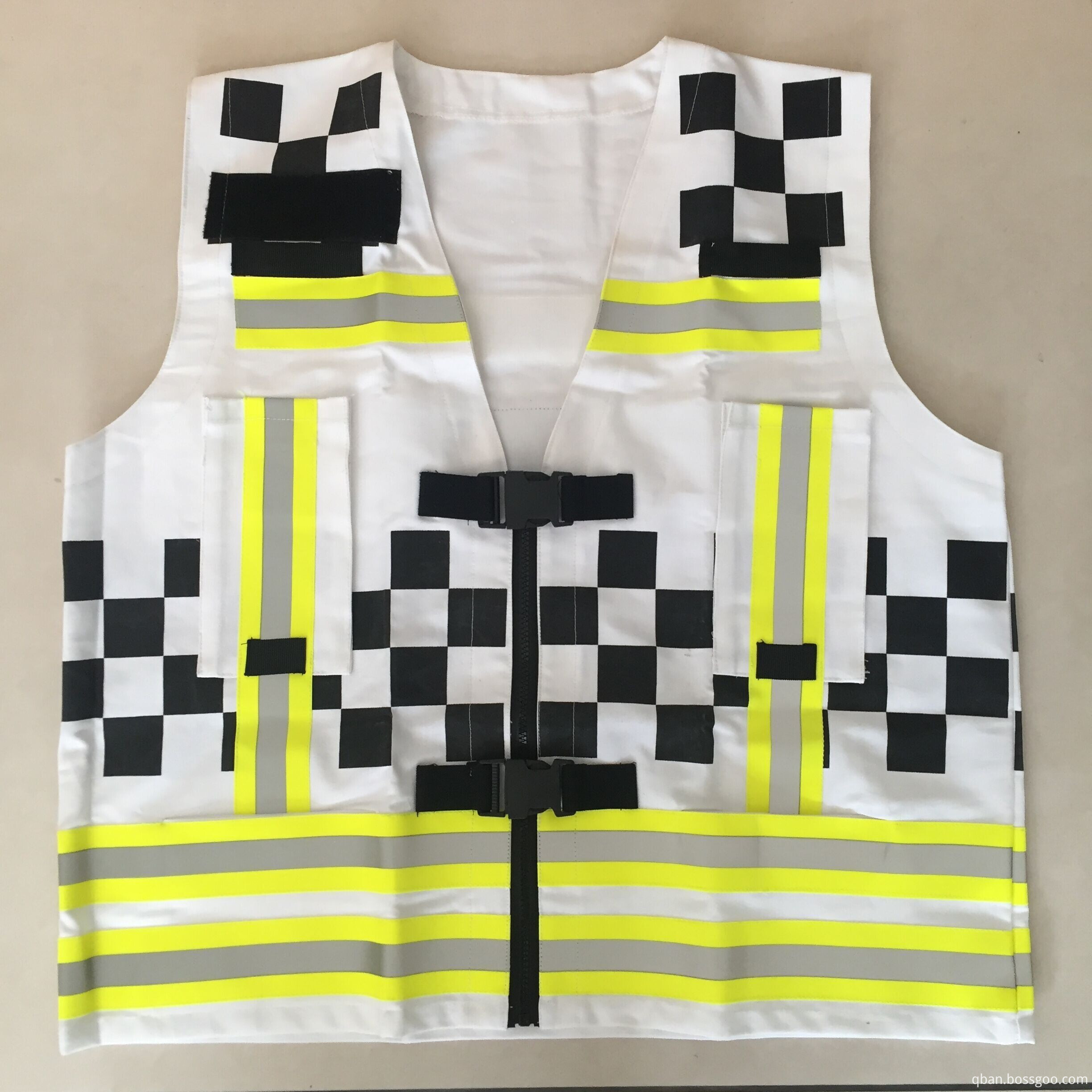 Fire Resistance Reflective Safety Vest With Squares, High Quality Fire ...