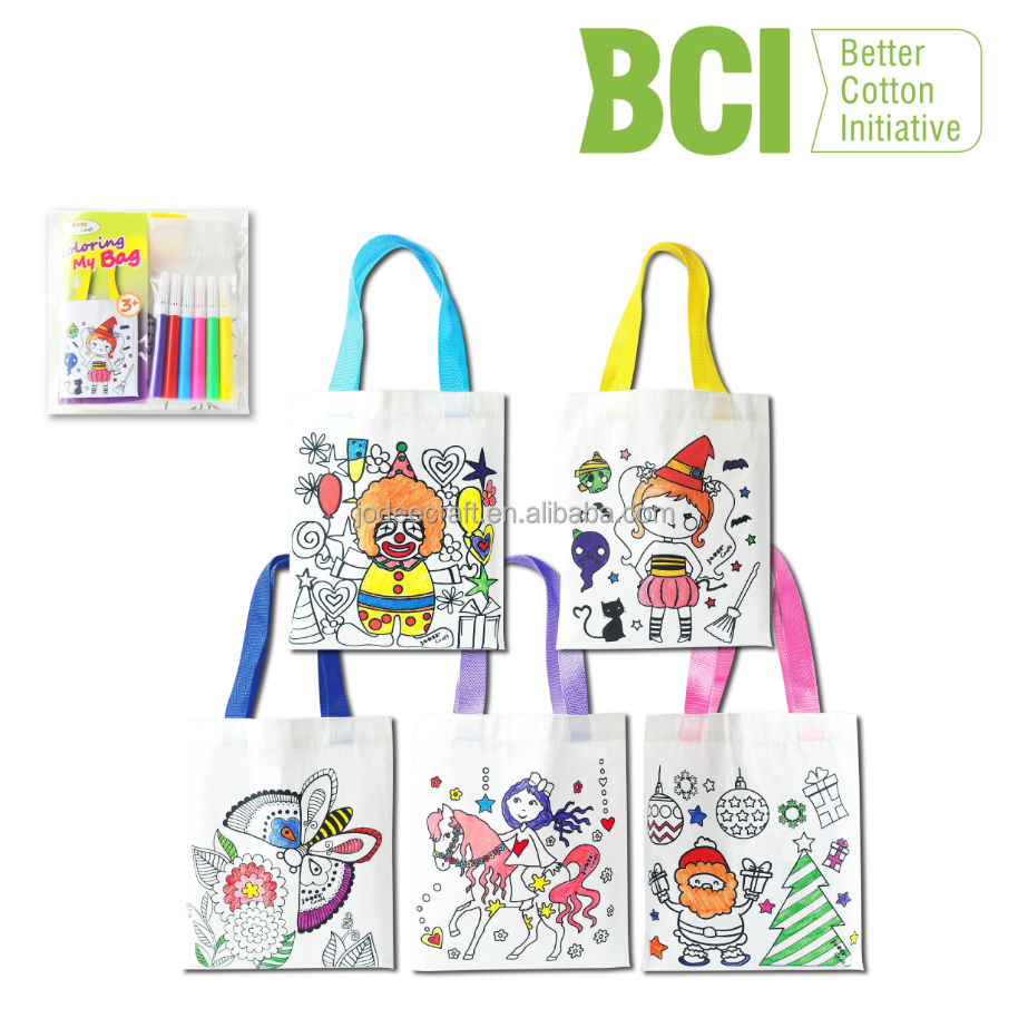 100% Bci면의 Diy 페인팅 토트 백, Bossgoo.com의 고품질 100% Bci면의 Diy 페인팅 토트 백