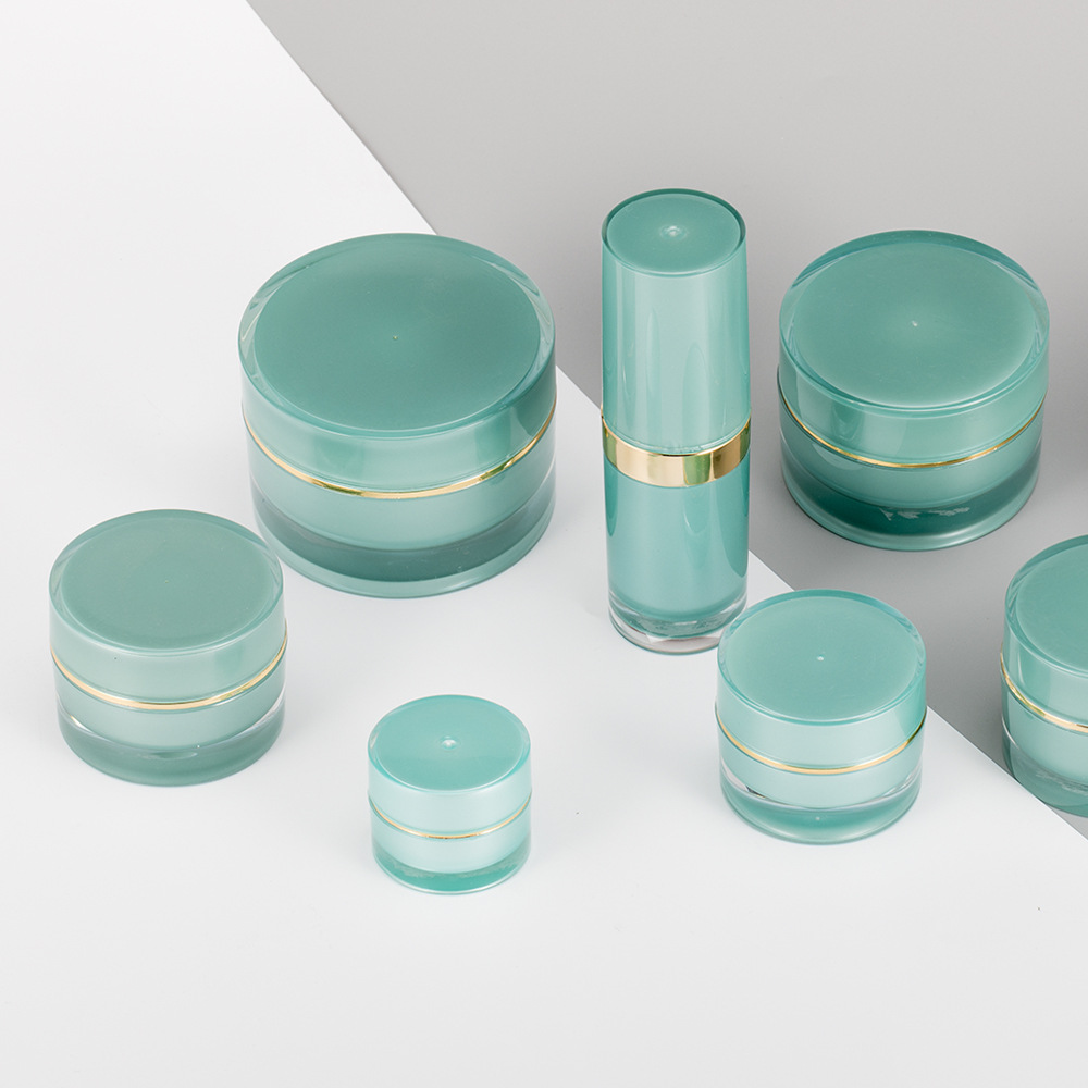 빈 20ml 고급 녹색 금 빈 화장품 병 5g 10g 15g 20g 30g 실린더 프리미엄 화장품 항아리 세트, Bossgoo.com의 고품질 빈 20ml 고급 녹색 금 빈 ...