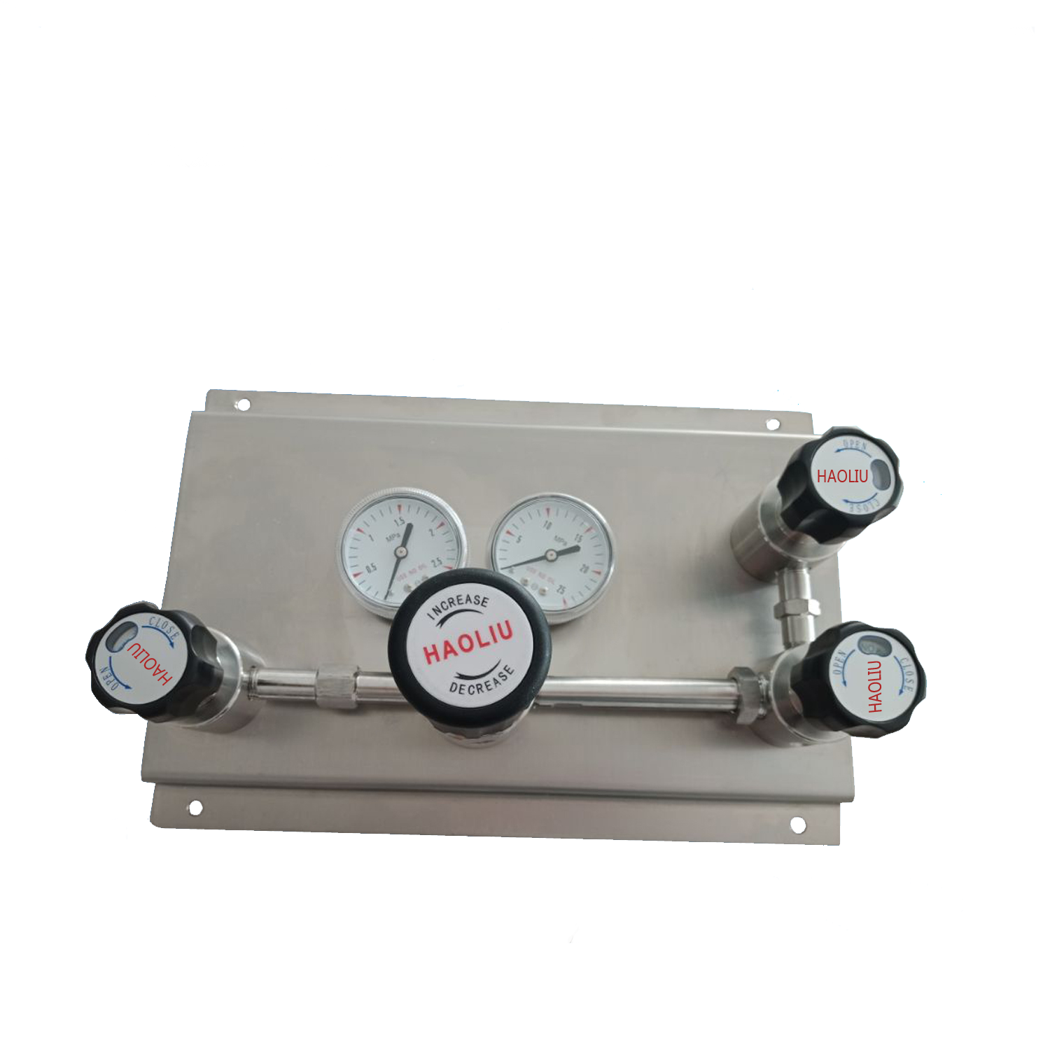 Stainless Steel Gas Pressure Control Panel With Semi-automatic ...
