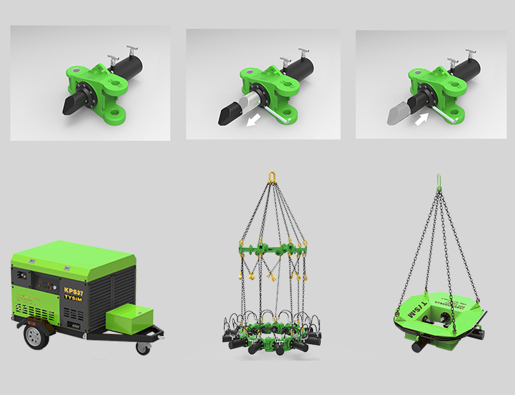 Kp400s Hydraulic Pile Cropper For Concrete Pile Head Cutting, High ...