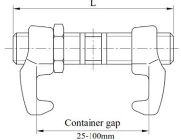 Forged/casting Steel Bridge Fitting Mr-a1 Lashing Equipment For ...