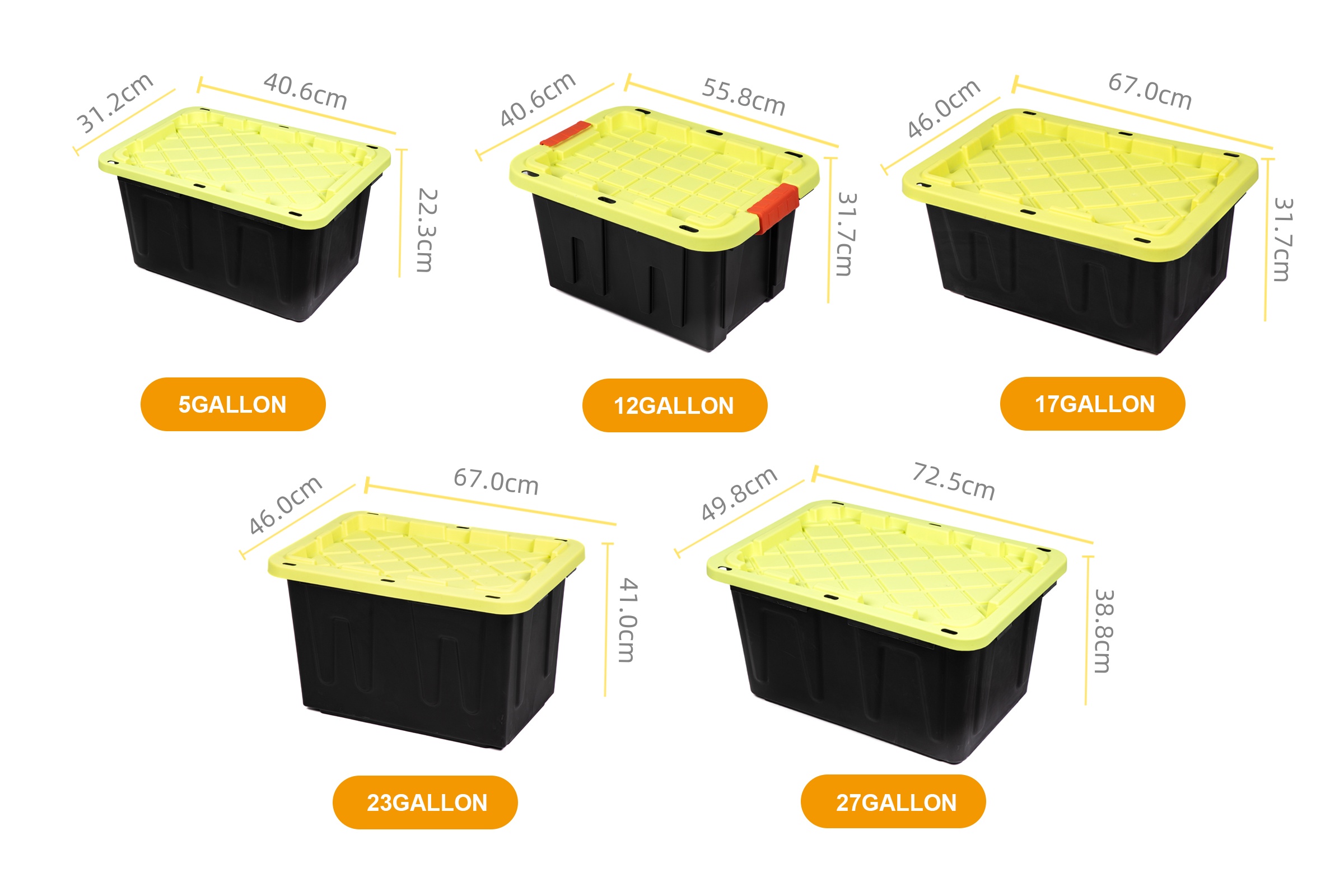 Heavy Duty 27 Gallon Storage Bin, High Quality Heavy Duty 27 Gallon ...