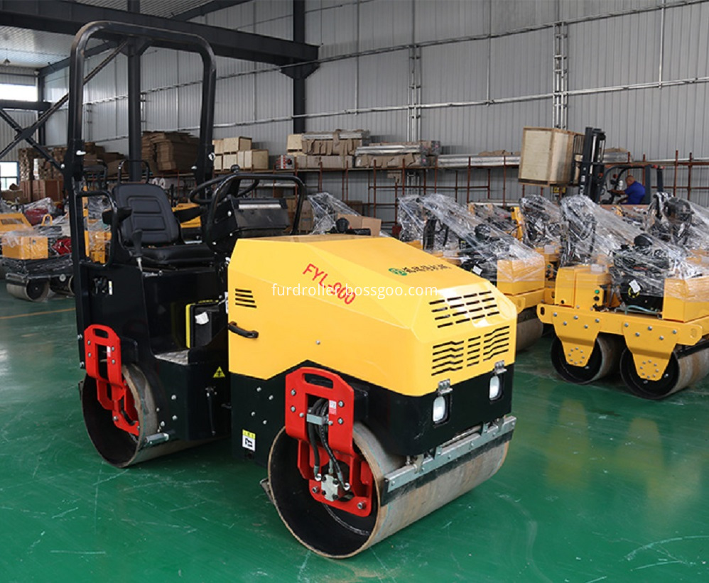 2 Ton Articulated Tandem Roller With Perkins Engine, High Quality 2 Ton ...