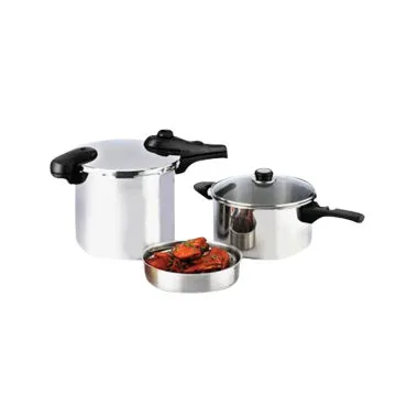 New Design S/s Pressure Cooker With Extra Thermal Glass Lid, High ...