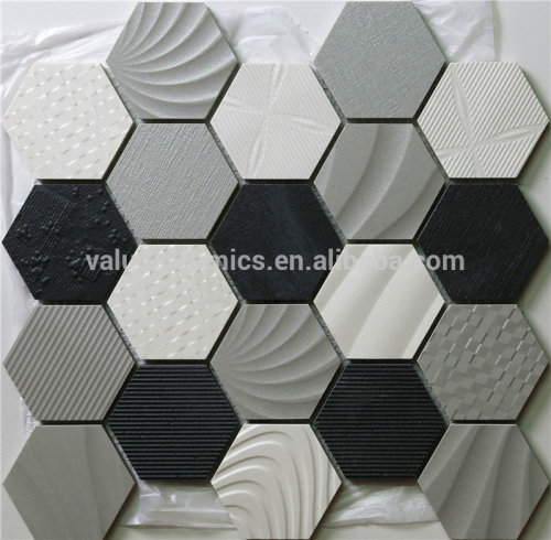 Hexagon Ceramic Tiles Mosaic,ceramic Mosaic, High Quality Hexagon ...