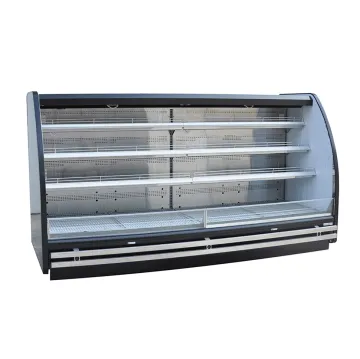 1250mm Semi-vertical Produce Display Showcase, High Quality 1250mm Semi ...