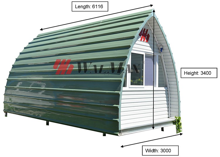 Ah-fc5060 Modular Tiny Home Kit: Durable Rust-resistant Steel ...