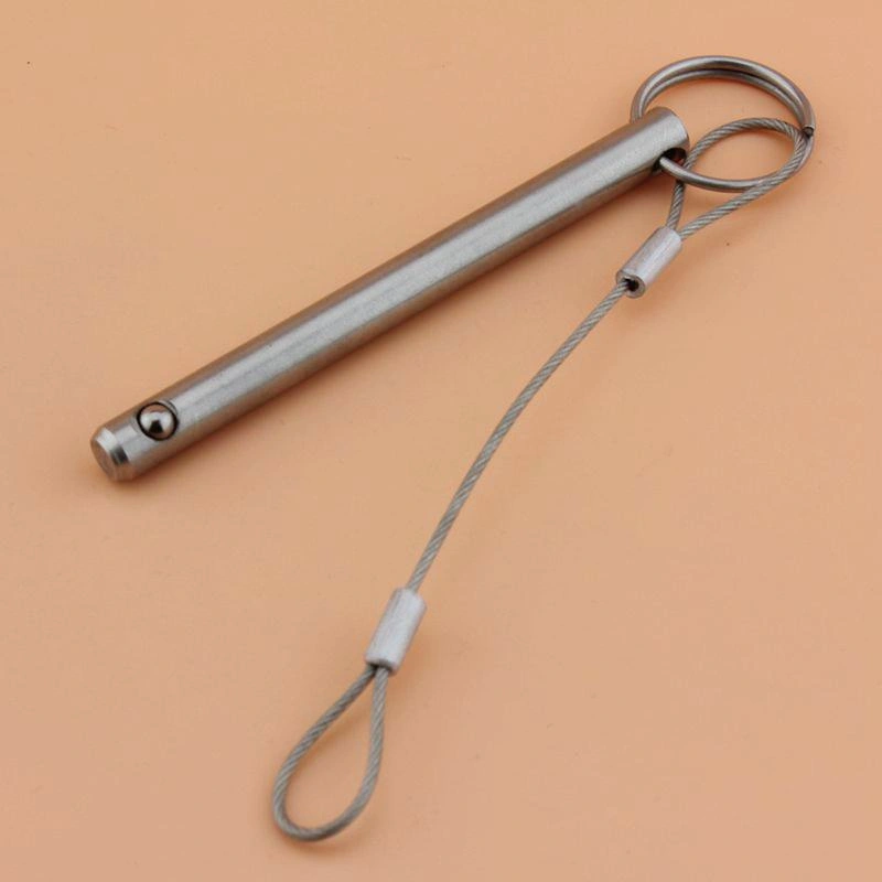 5/16 Stainless Steel Detent Pin with Lanyard China Manufacturers ...